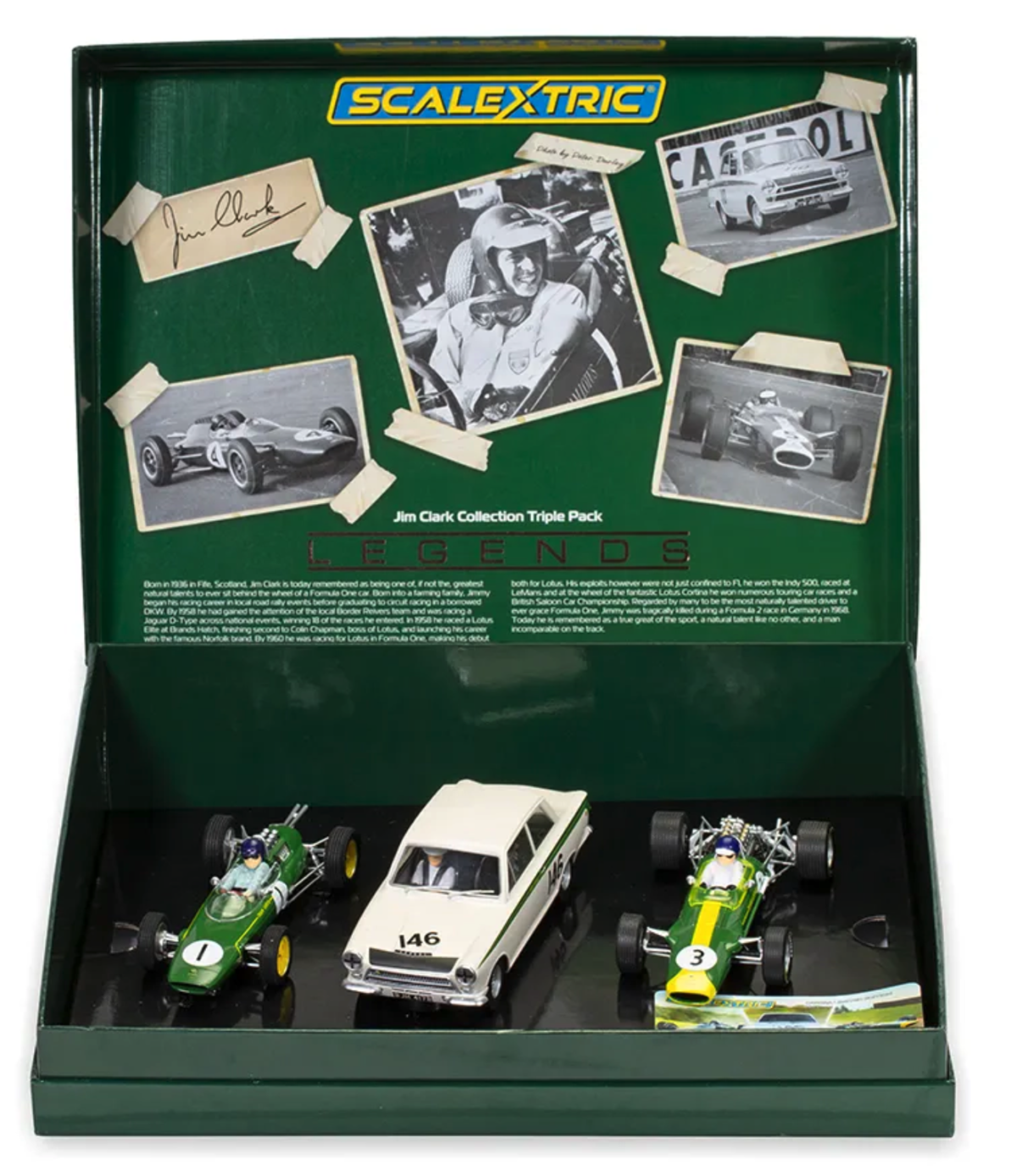 Scalextric Triple Pack - Jim Clark Limited Edition - The Jim Clark Trust